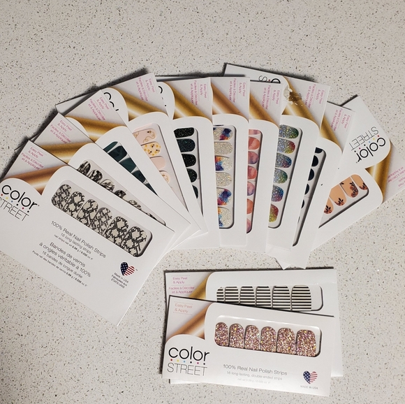 Color Street | Makeup | 9 Piece Bundle All New Color Street Nail Sets ...